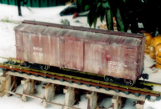 RGS Wood Box Car: The ModelRails Model Railroad and Toy Train Photo Archive